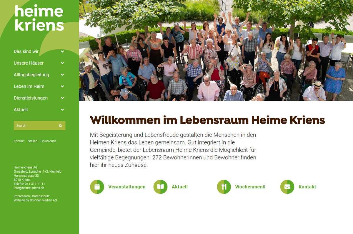 Heime Kriens AG - Webauftritt, Hauszeitung und Jahresbericht ...